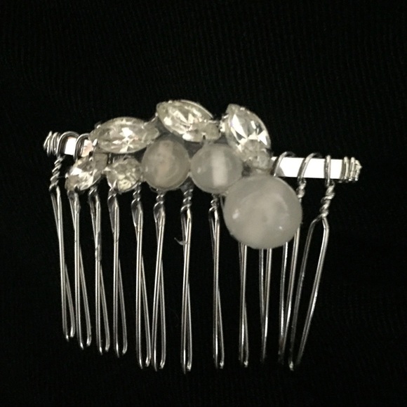 Rebecca Downs Designs | Accessories | Vintage Moonstone Rhinestone ...